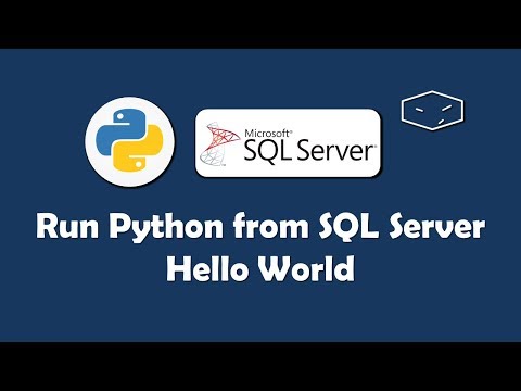 Run Python Script from SQL Server - Hello World