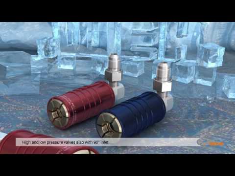 WEH® TW111 - Quick connector for filling refrigerants with 'Schrader valves'