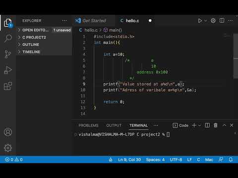 How to use ''%p" format specifier in C