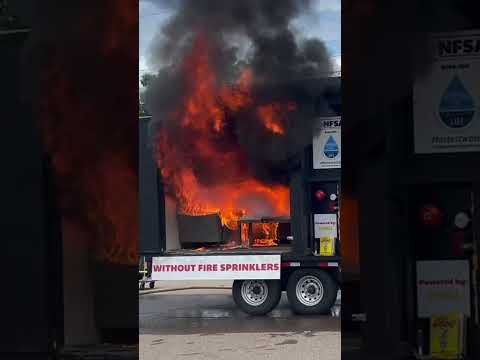 SMFR Hook & Ladder 2023 Fire Demo #smfr