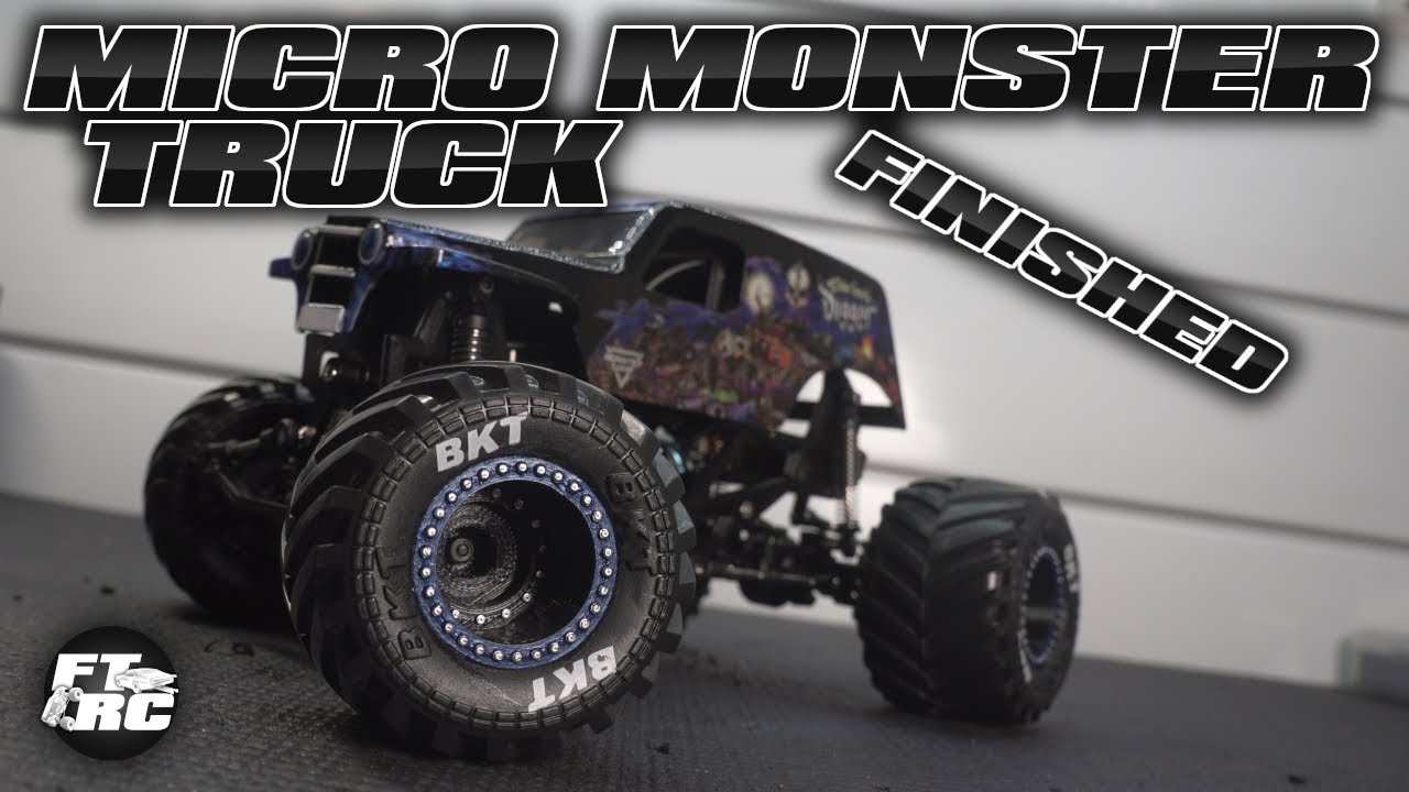 Micro Solid Axle Monster Truck Completed!! (3D Printing Files in the Description!!)