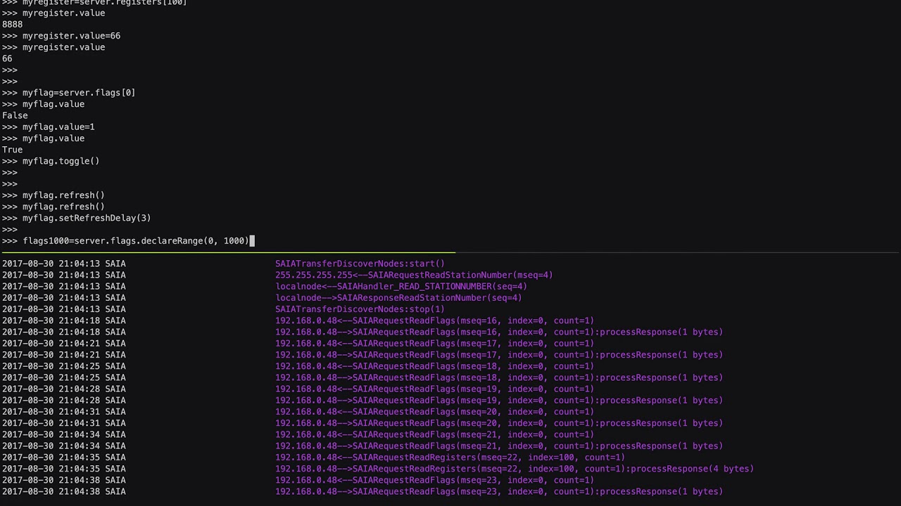 Python SAIA PCD EtherSBus communication module !