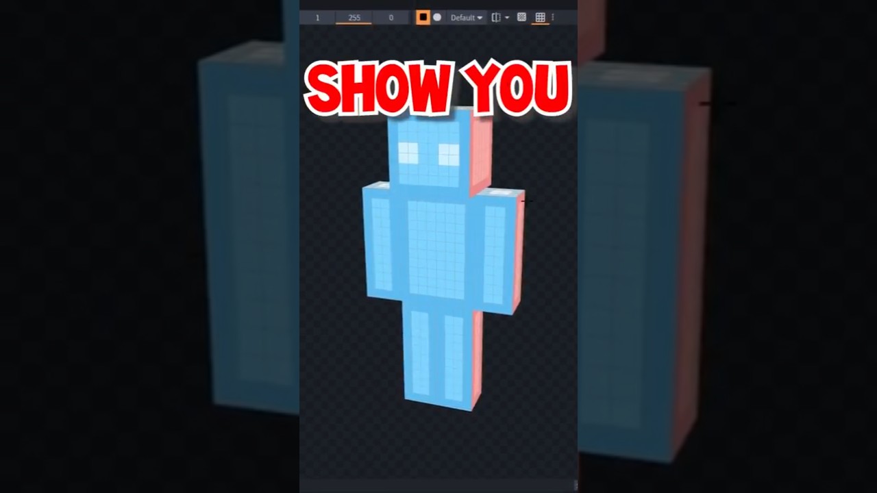 Make Minecraft Skins with Blockbench #shorts