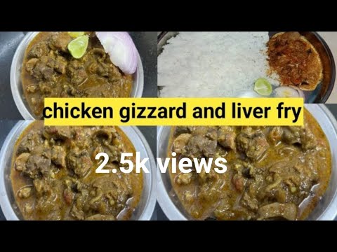 how to make chicken liver curry || chicken gizzard curry || liver curry 😋