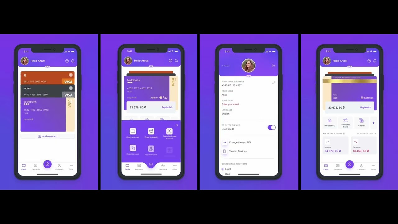 Behance Constellation – Todobank app interactions collage