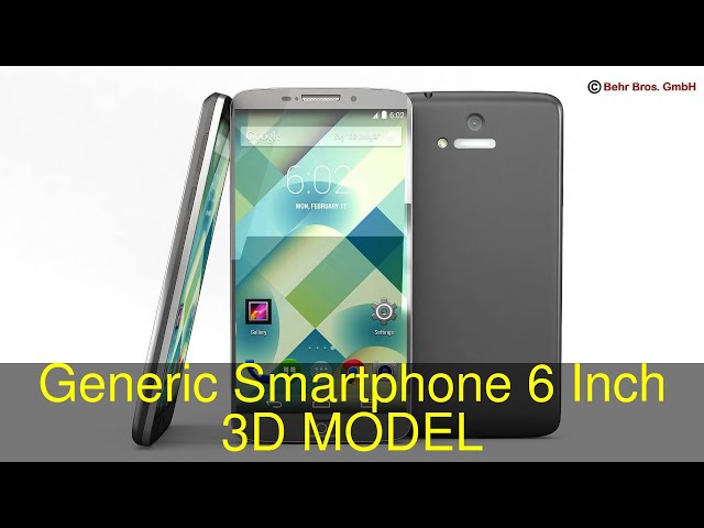 Generic Smartphone 6 Inch 3D Model - FlatPyramid
