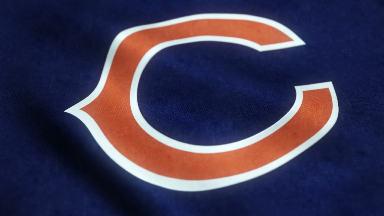 Chicago Bears Logo Flag Animation Loop