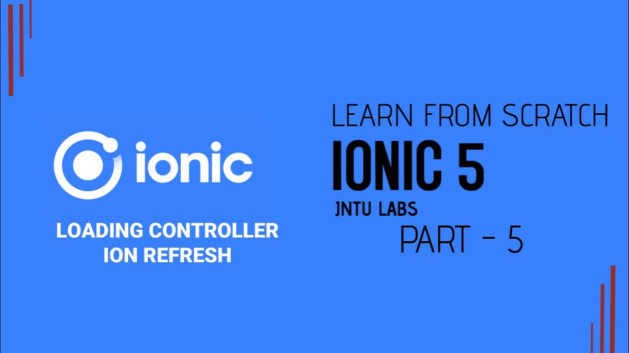 Ionic 5   LoadingController and Ionic Refresher as Service