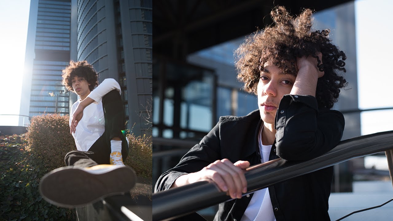 Como fotografiar a modelos masculinos. Sesión de fotos hombre en exteriores con luz natural