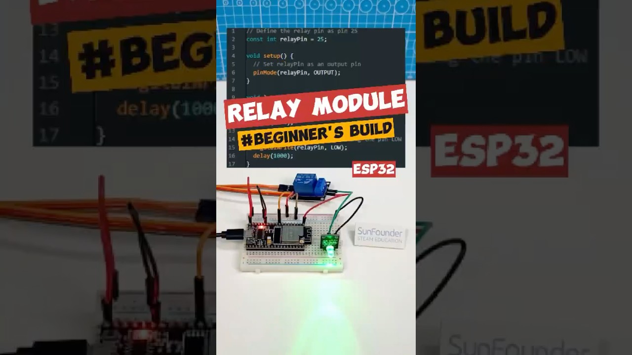 ESP32 Relay Module Project#arduino #electronics #engineering  #esp32