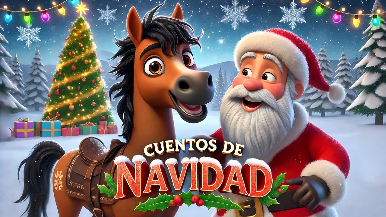 El Mágico Cuento de Navidad: Galán y Papá Noel 🎄✨ Cuentos Infantiles