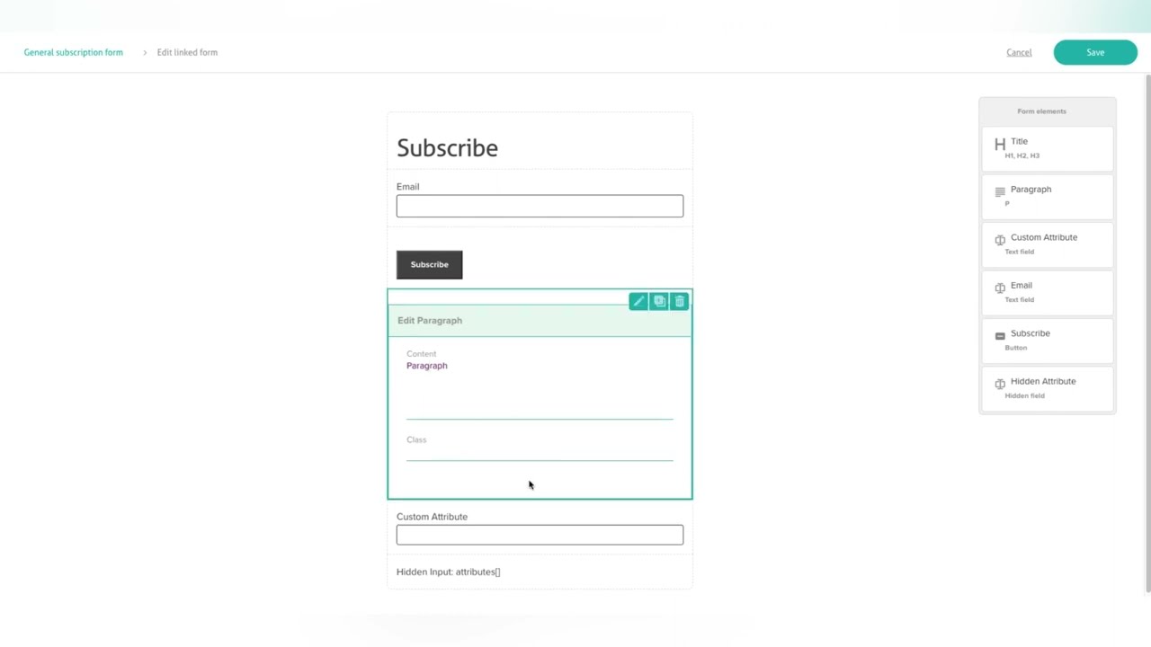 Creating a subscription form and adding it to your website