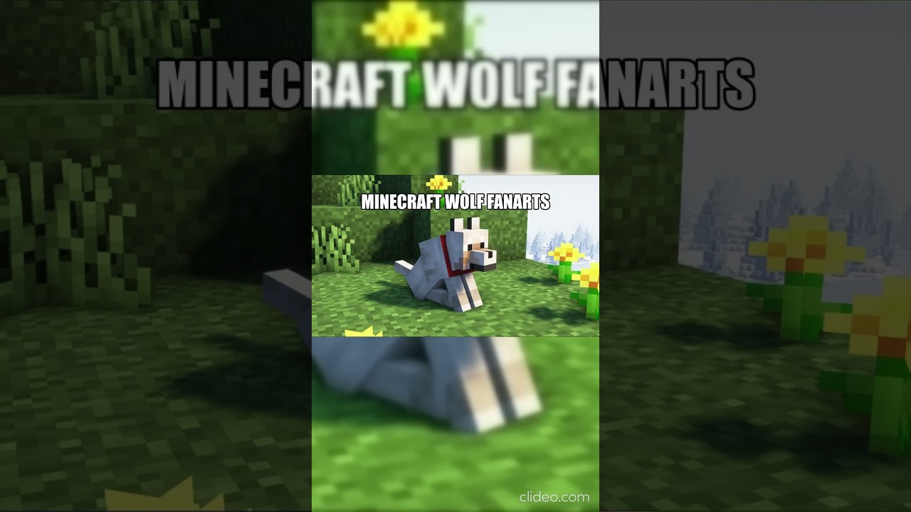Minecraft wolf fanarts #shorts