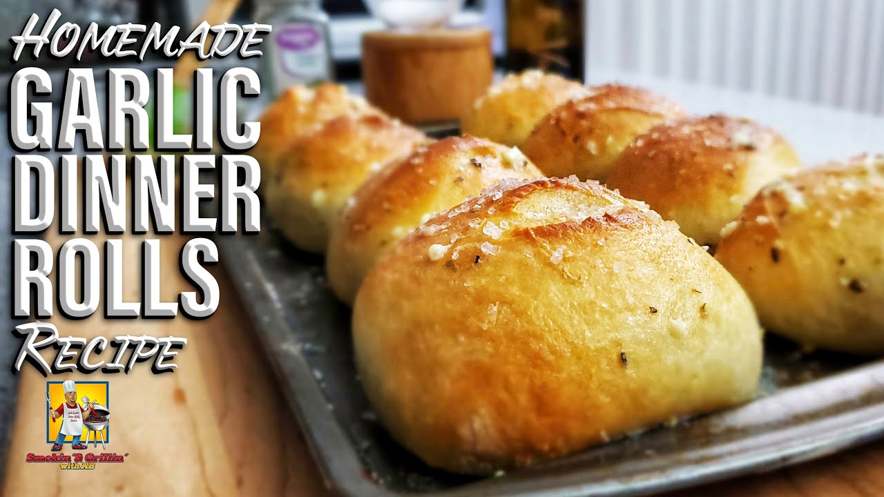 Homemade Garlic Dinner Rolls | Easy Recipes