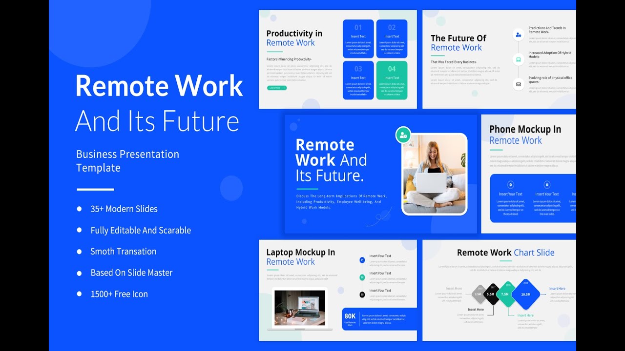 Remote Work Plan Template | Free PowerPoint Template | Free Google Slides Template | Free Template