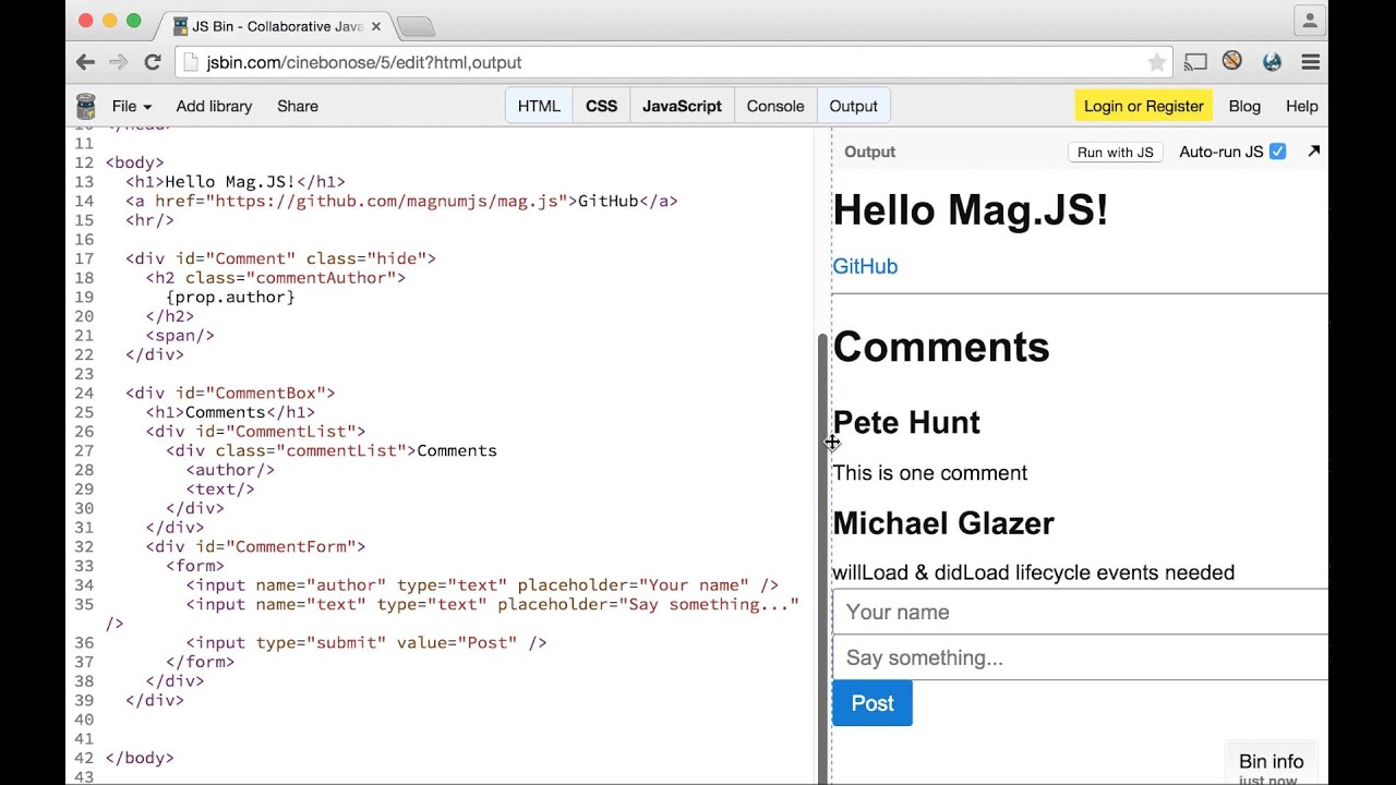 Mag.JS commentbox tutorial