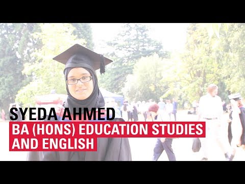 Hear from Syeda, BA (Hons) Education Studies & English