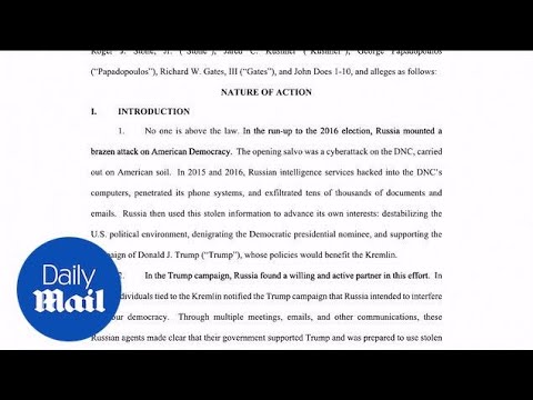 Democratic Party sues Trump campaign, WikiLeaks and Russia - Daily Mail