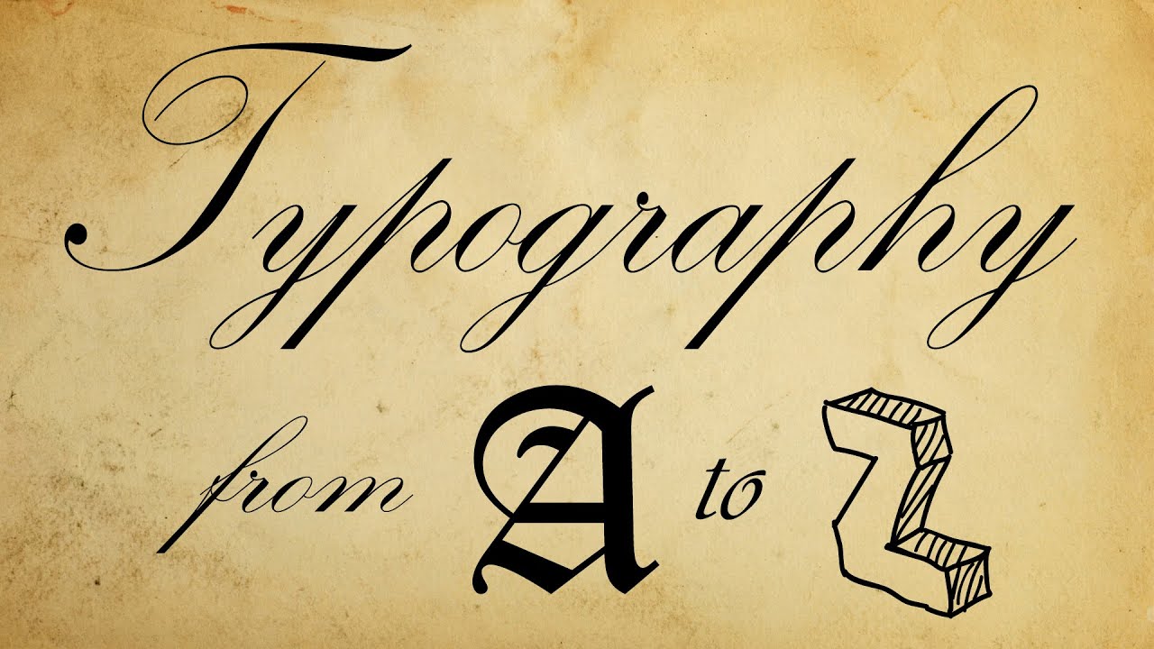 Typography Tutorial - Classification of font Part 1