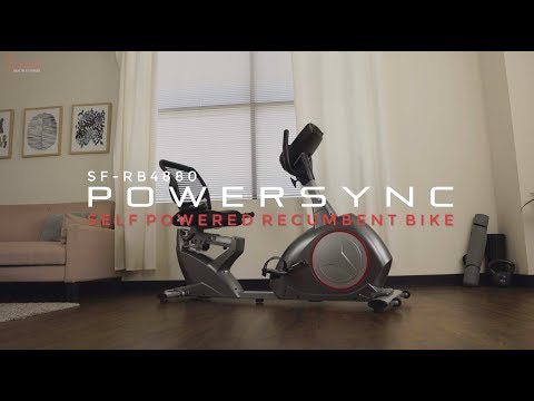 Sunny Health & Fitness SF-RB4880 Powersync Self-Powered Recumbent Bike