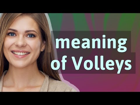Volleys | meaning of Volleys