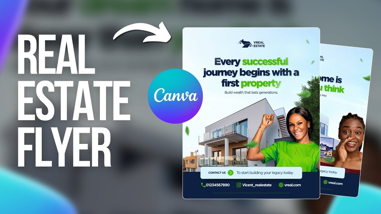 REAL ESTATE FLYER Design in Canva (BEGINNER FRIENDLY)