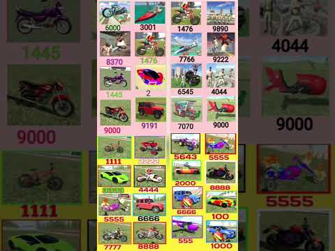 Indian bike 3d game 😄 new Thar and Porsche all Lamborghini and bike ZX10r the KTM and R15