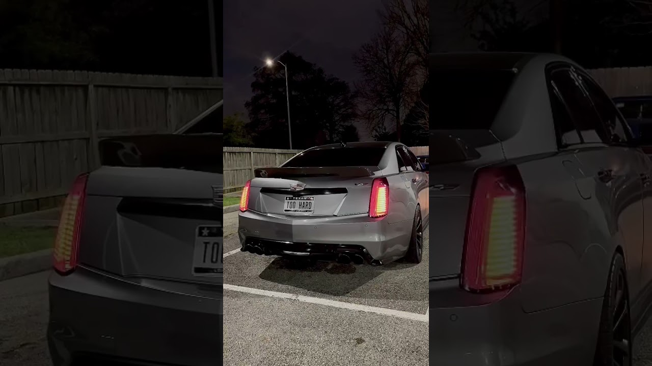 Cold start on cts v with corsa extreme exhaust and stainless works headers #shorts