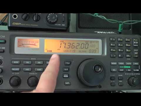 Unusual broadcast heard today on 17362 Khz USB Shortwave