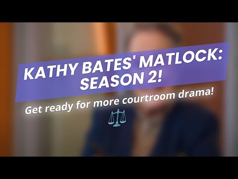 Kathy Bates' Matlock Returns for Season 2! 🎉📺