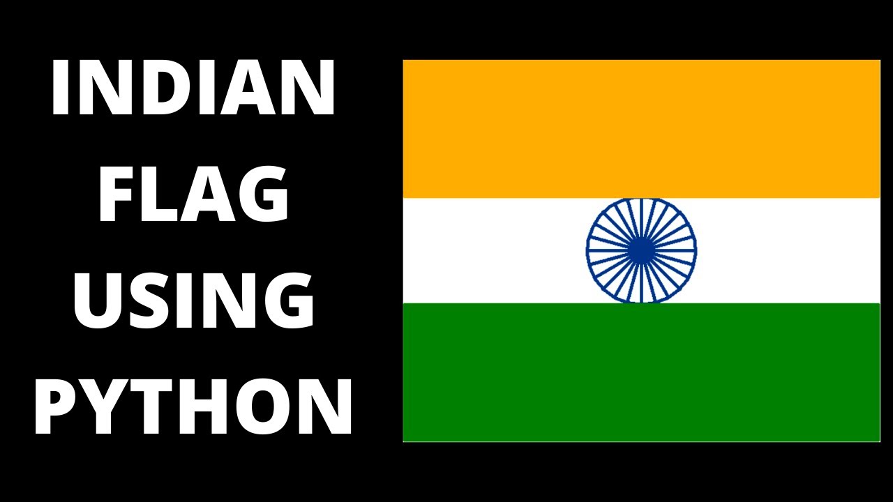 Indian Flag using Turtle in Python [ Step by Step Tutorial ]