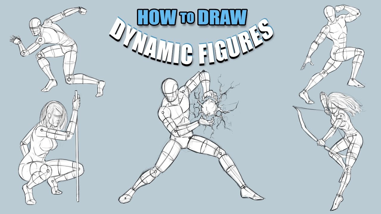 How to Draw Dynamic Figures - Tutorial - Narrated