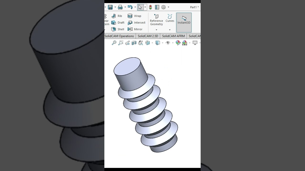 Solidworks Revolved Bossbase tutorials #shorts #ytshorts #engineering