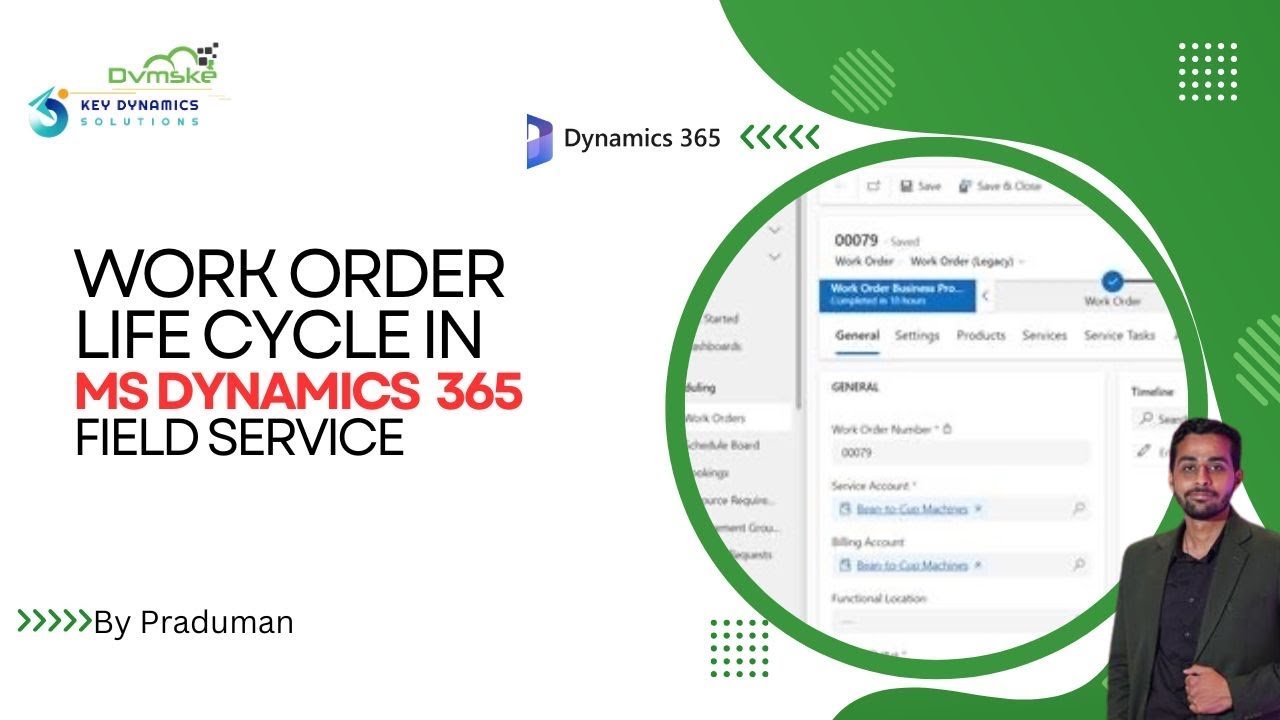 Work Order Life Cycle in MS Dynamics 365 Field Service