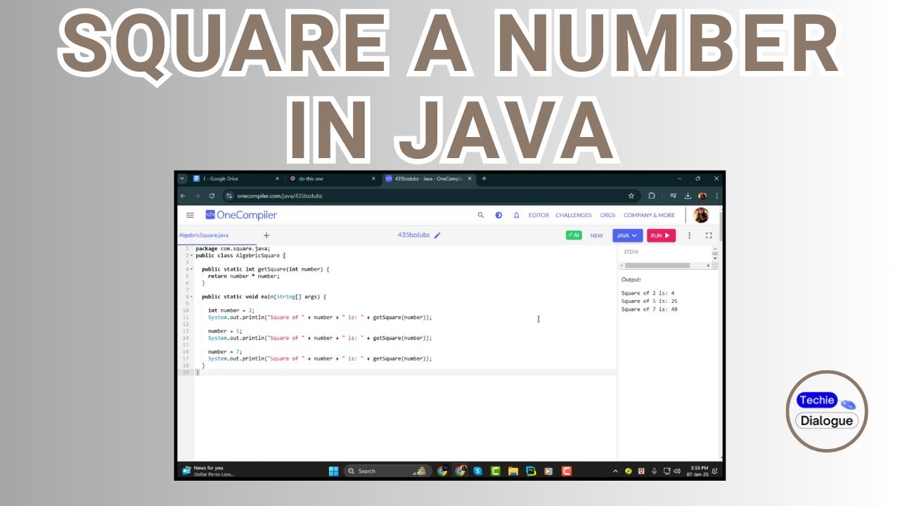 How to Square a Number in Java - For Beginners [2025]