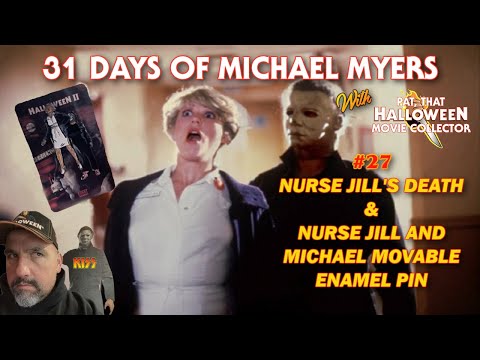 31 Days of Michael Myers : #27- Nurse Jill's Death & Nurse Jill and Michael Movable Enamel Pin