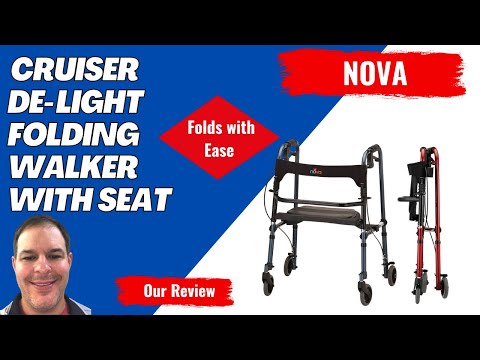 A rolling walker with seat that therapist love