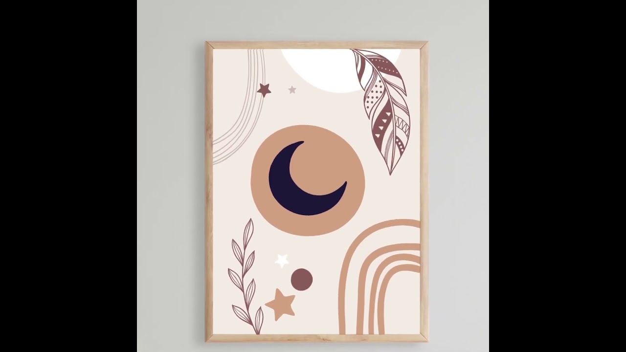 Modern Printable, Boho Prints, Mid Century Wall Art