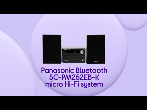 Panasonic SC-PM252EB-K Bluetooth Micro Hi-Fi System - Black | Product Overview | Currys PC World