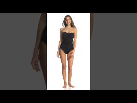 Anne Cole Twist Front Shirred One Piece Swimsuit | SwimOutlet.com