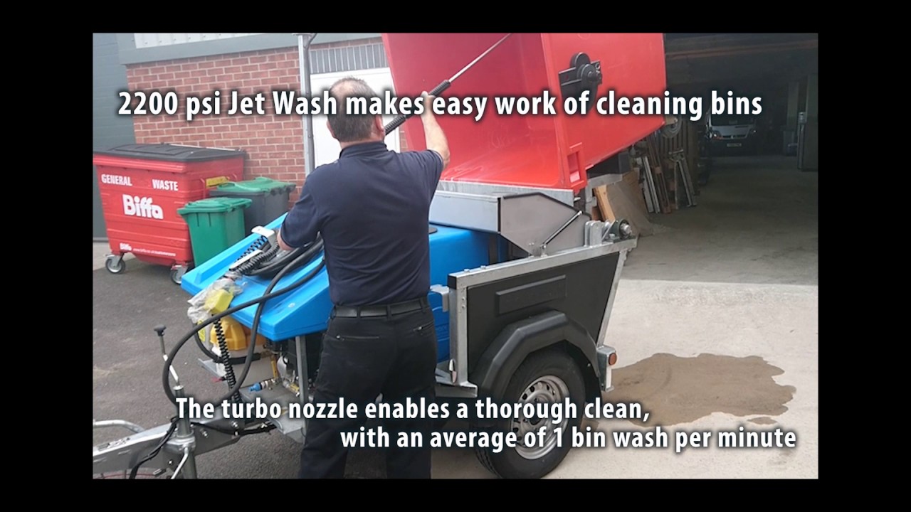 Morclean Wheelie Bin Wash Machine- Custom Plus Model