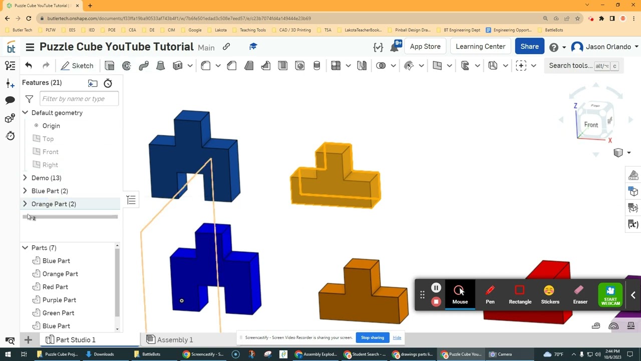 Puzzle Cube - Modeling Parts