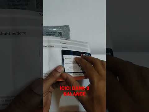 How to open ICICI BANK ZERO BALANCE account