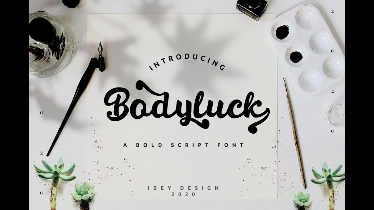 Bodyluck Bold Script Font