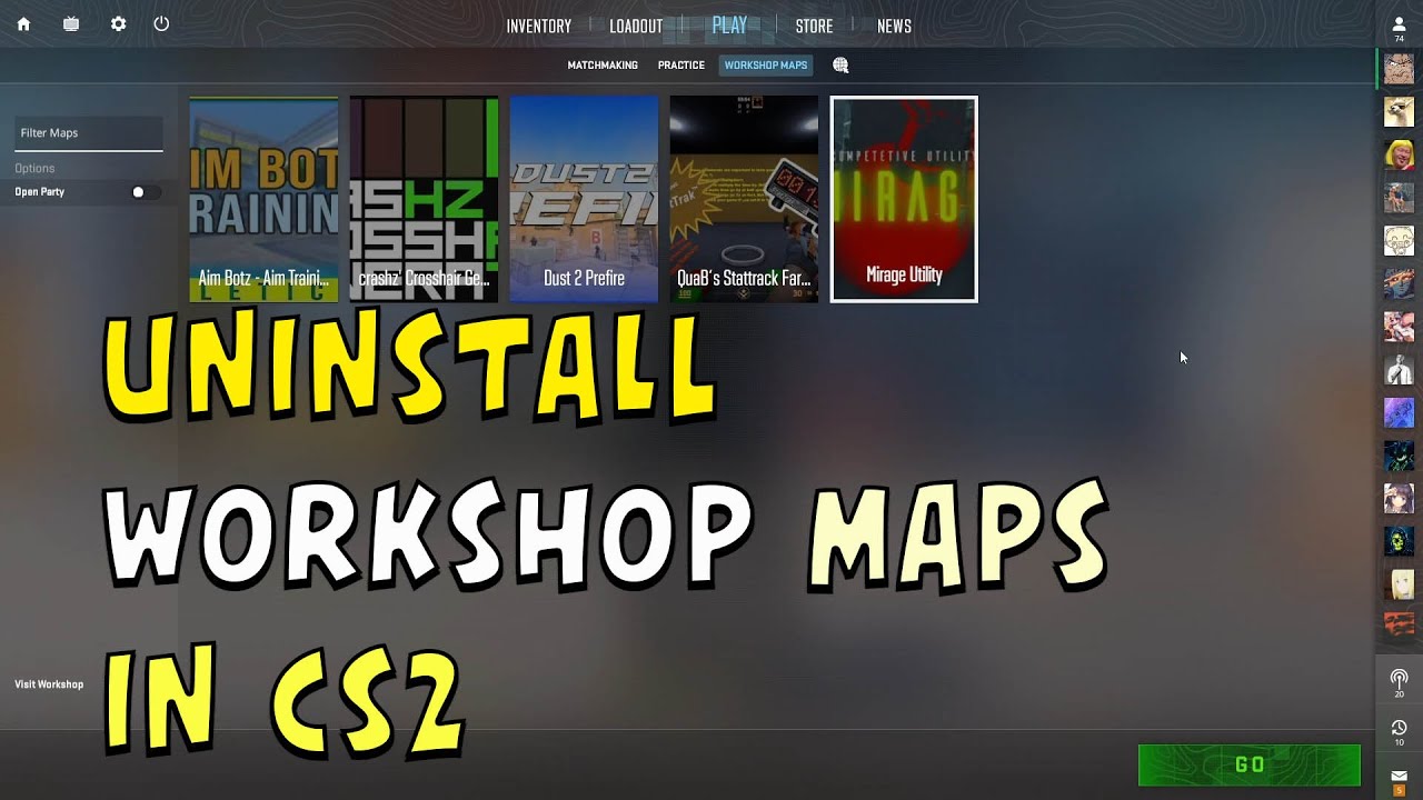 How to Uninstall/Delete Workshop Maps in Counter Strike 2 (Cs2)