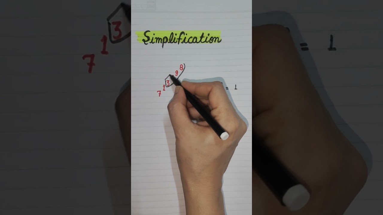 simplification #shorts #mathstricks #trickymaths #maths #fammathszone