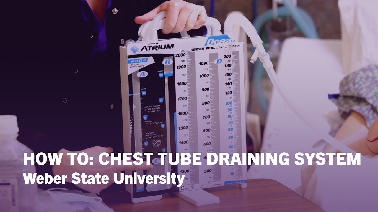How To Identify Parts Of A Chest Tube Drainage System (Nursing Care) - Weber State University