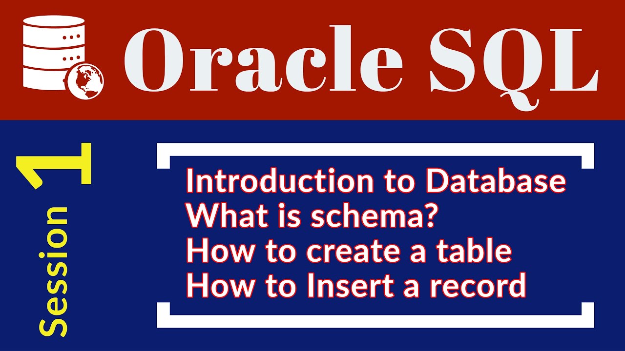 Oracle Session 1 |Oracle SQL Tutorial | Oracle SQL for Beginners | SQL for beginners