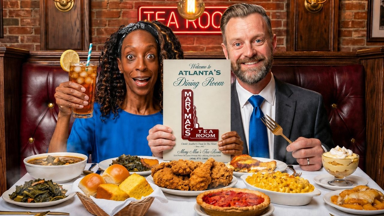 Brits Try Southern Food at a Historic Tea Room in the Deep South…