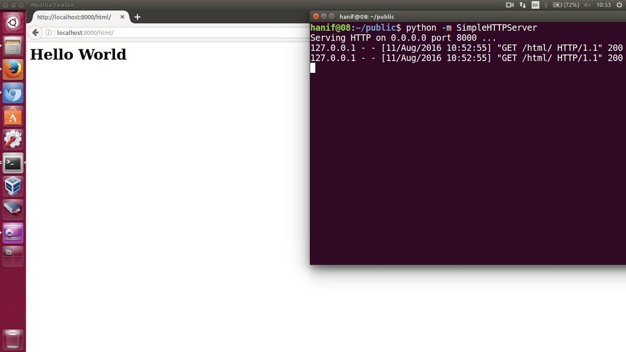 SimpleHTTPServer: a simple HTTP server module in python 2